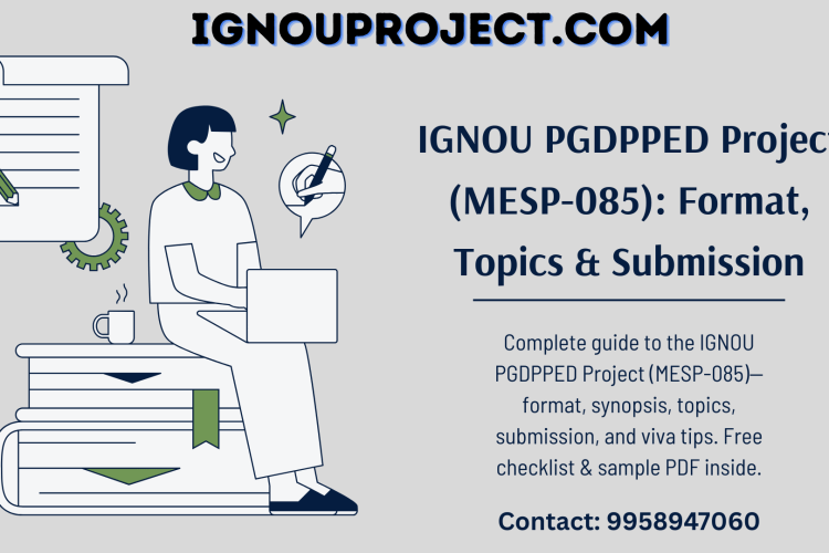 IGNOU MCOP 01 Project Guide: Format & Submission Process